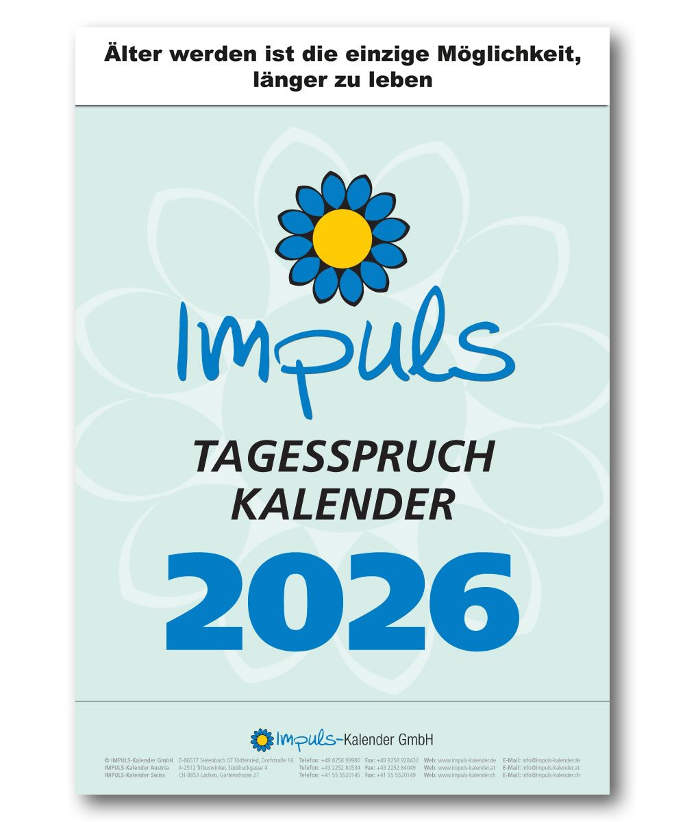 Impuls Tagesspruch Kalender 2026 Zitate Leitspruch Sprüche ...